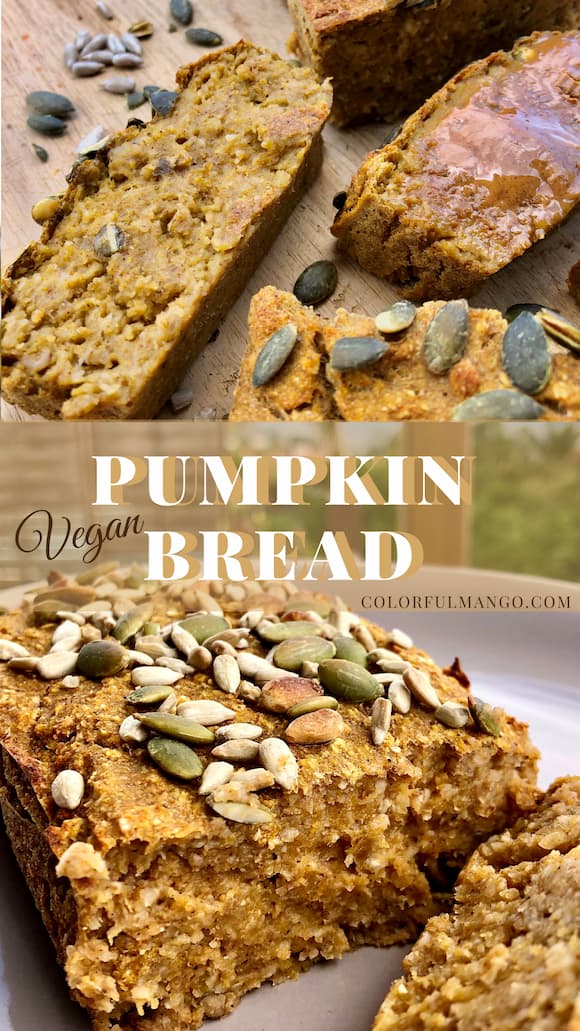 Healthy Vegan Pumpkin Bread