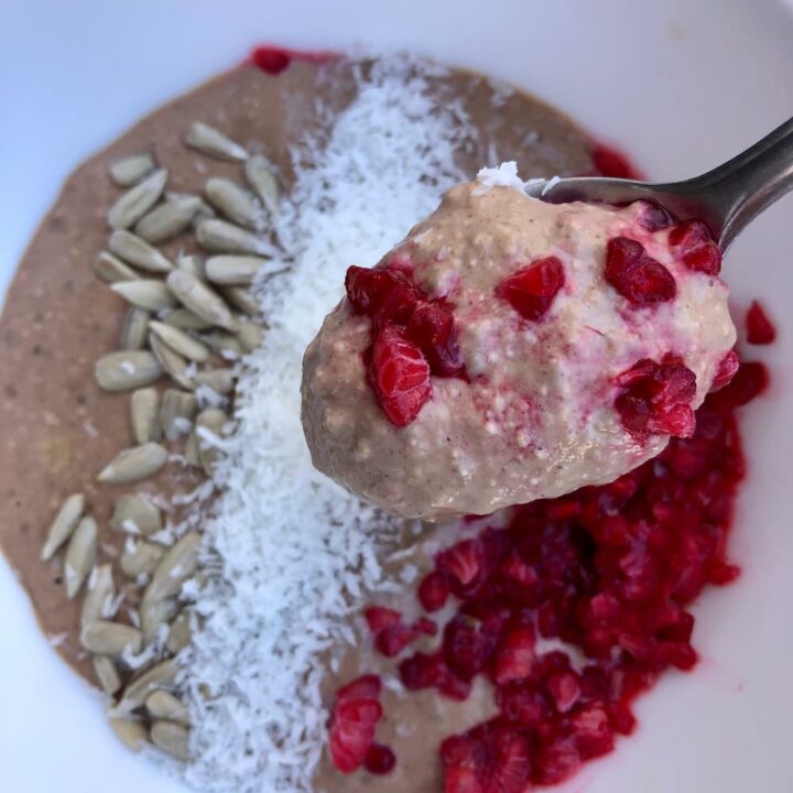 Healthy Chocolate Breakfast Pudding aka Oat Pudding (vegan)