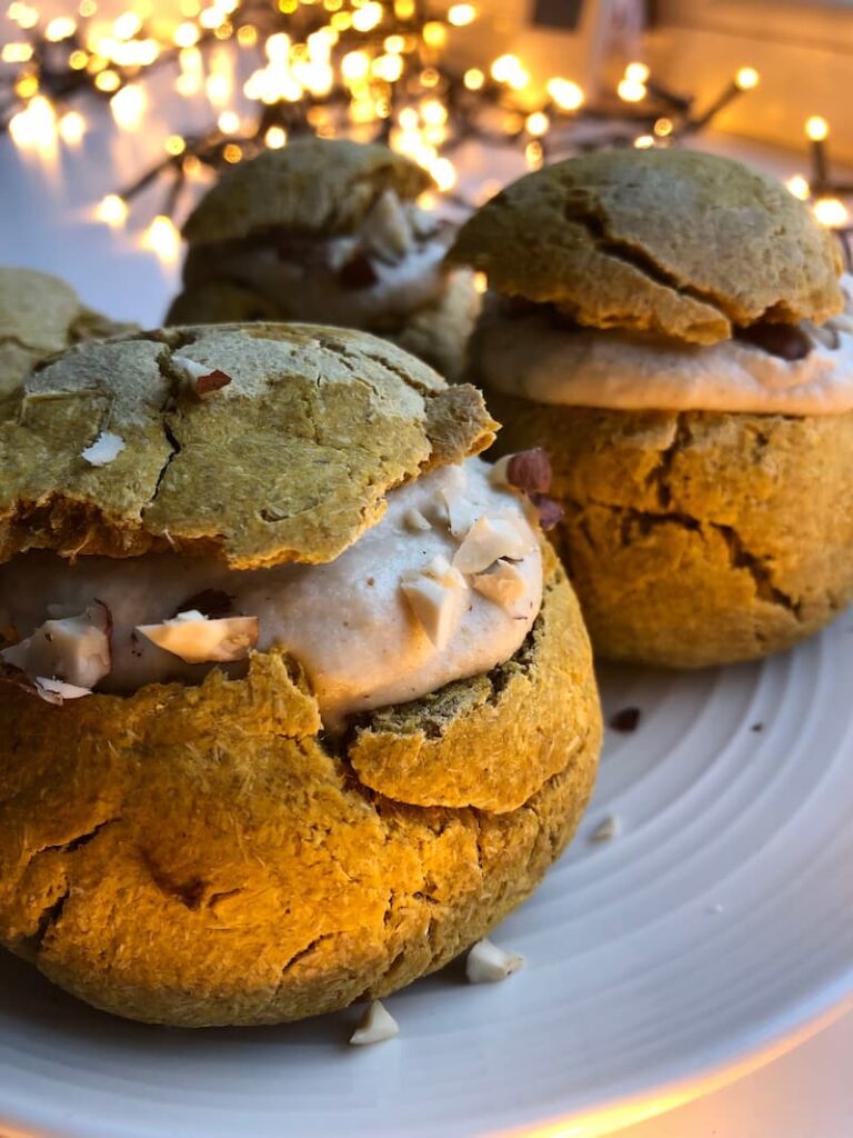 Vegan Hazelnut Cream Bun (Shrove Tuesday Semla)(yeast & wheat free)